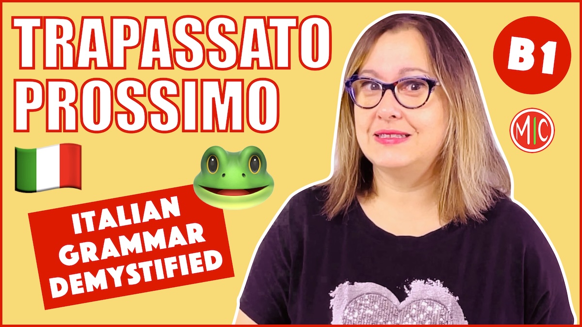 The Italian past perfect tense explained.